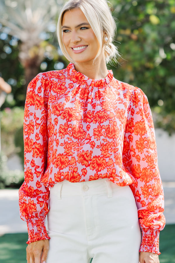 Can't Change Pink Abstract Blouse – Shop the Mint