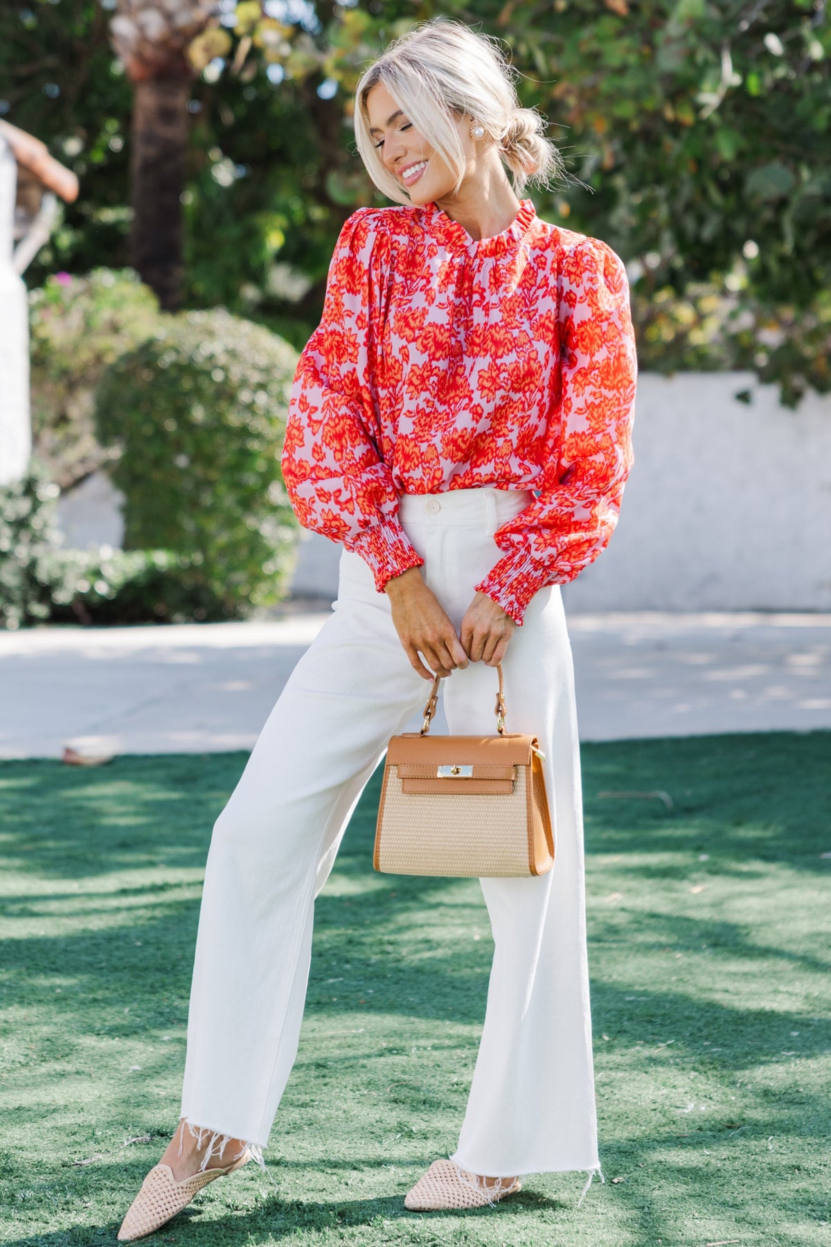 Can't Change Pink Abstract Blouse – Shop the Mint