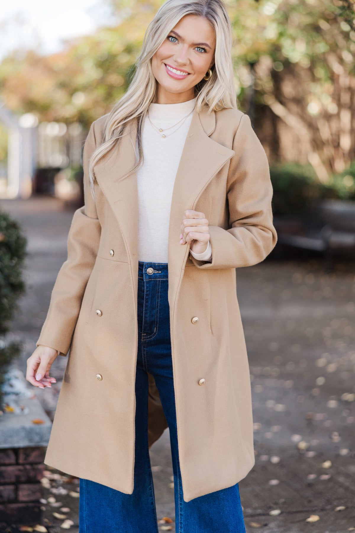 City Streets Camel Brown Coat – Shop the Mint
