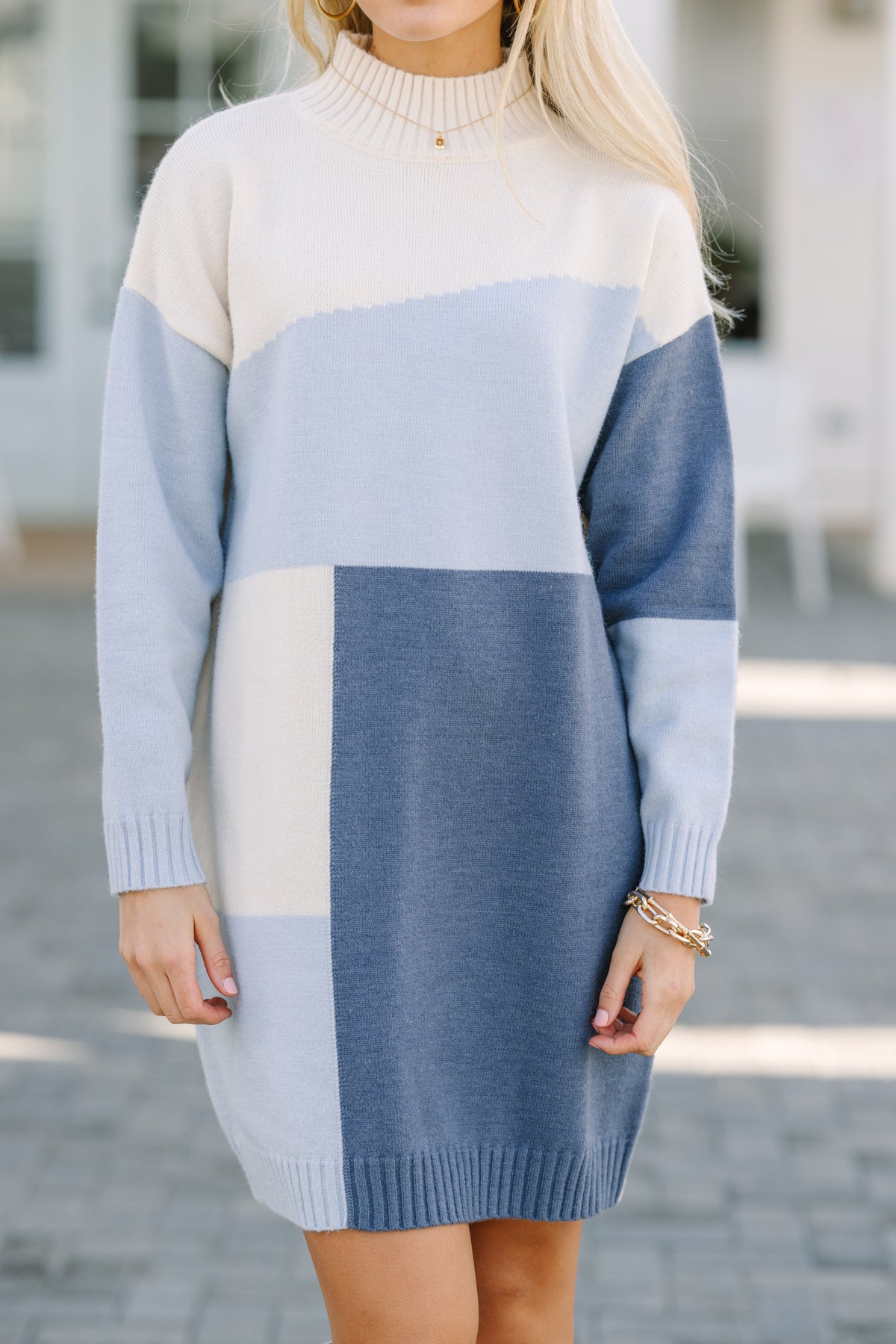 Good News Colorblock Tunic Sweater – Shop the Mint