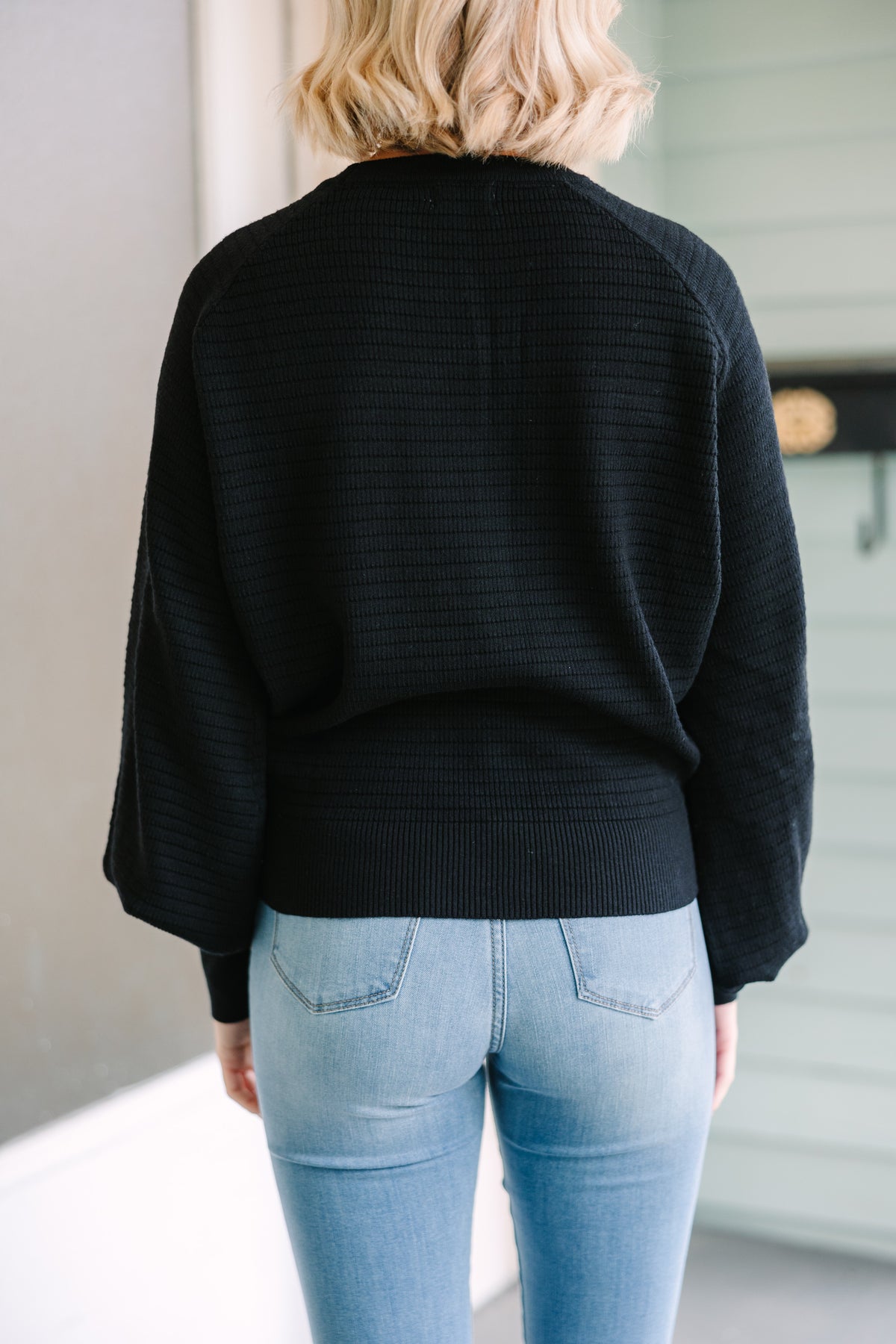 In The Works Black Ribbed Sweater – Shop the Mint