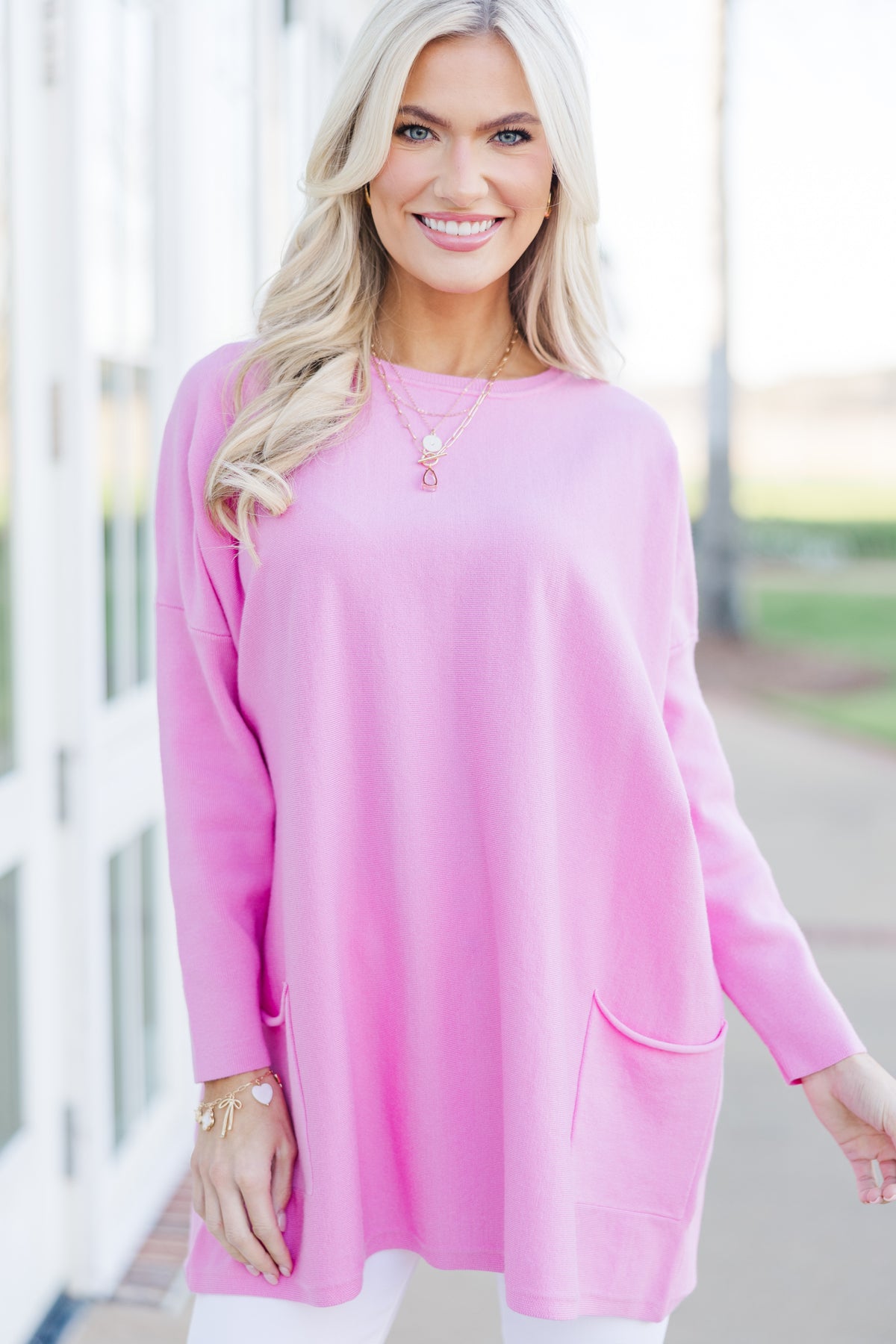 Loving My Life Pink Pocket Tunic – Shop the Mint