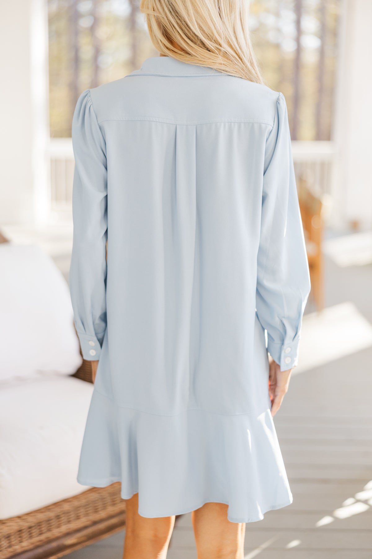 Share Your Story Light Blue Shirt Dress – Shop the Mint