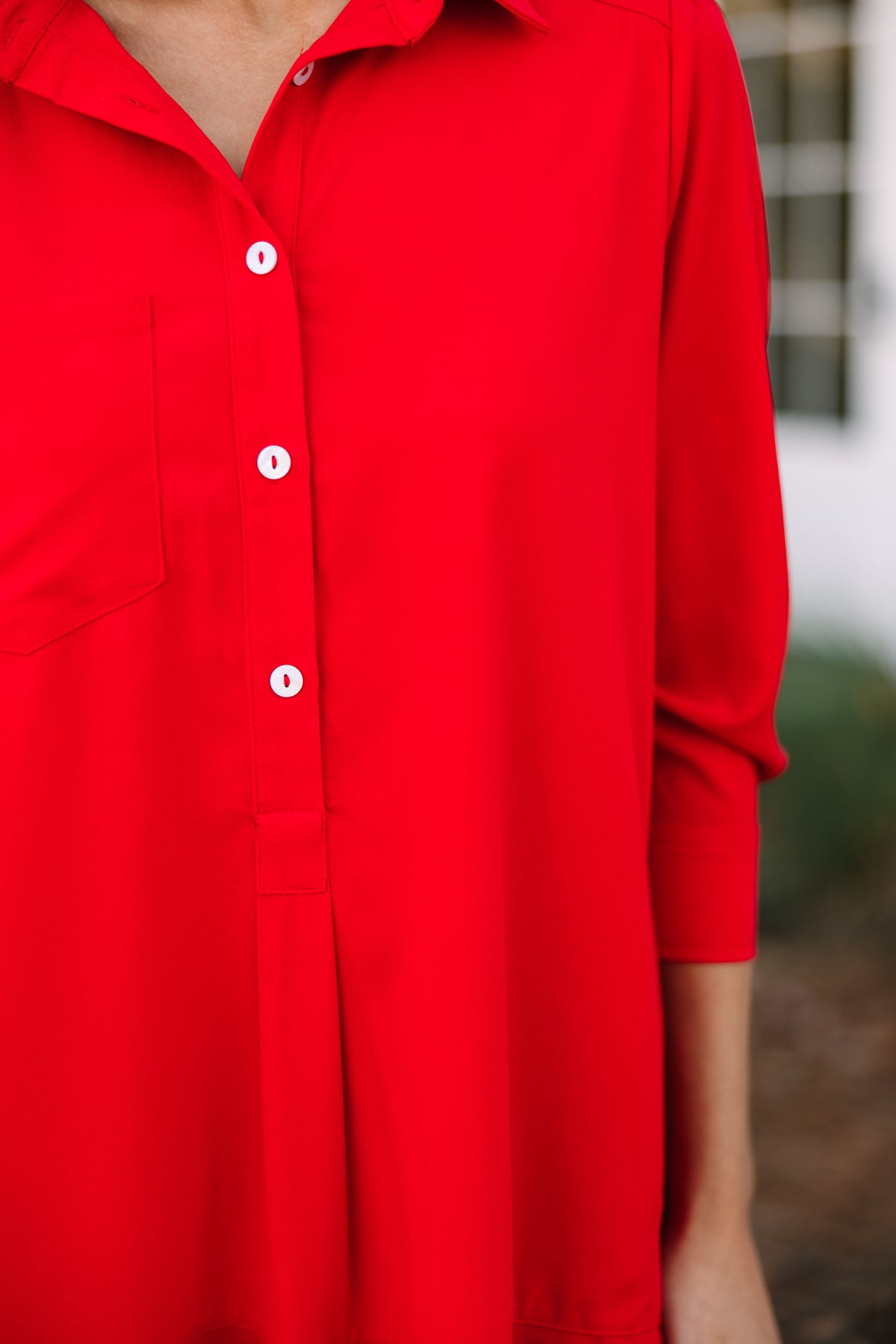 Share Your Story Red Shirt Dress – Shop the Mint