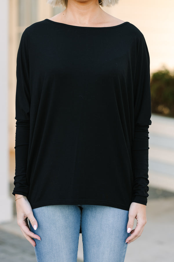 New To You Black Batwing Top – Shop the Mint