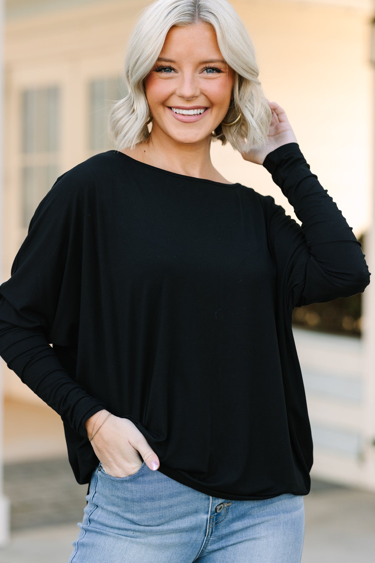 New To You Black Batwing Top – Shop the Mint