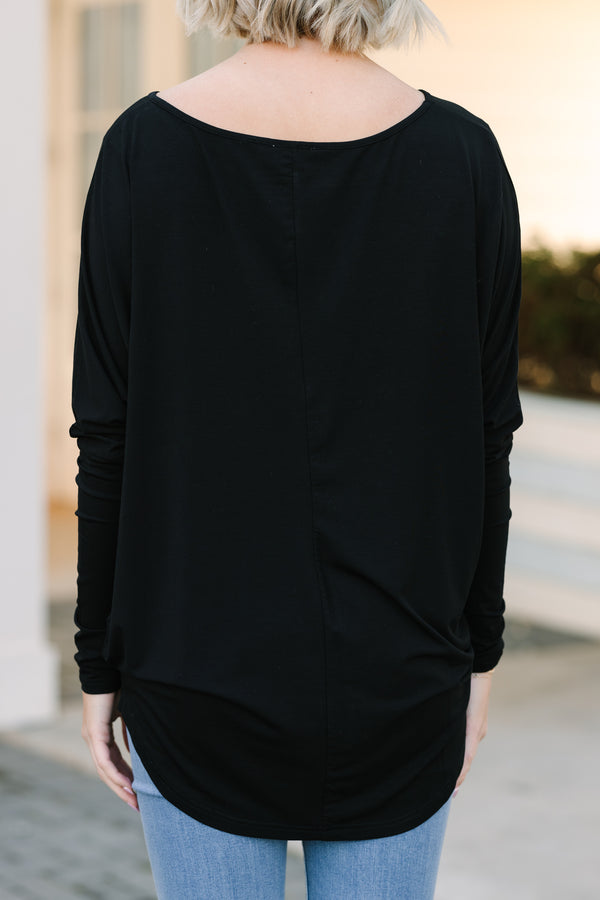 New To You Black Batwing Top – Shop the Mint