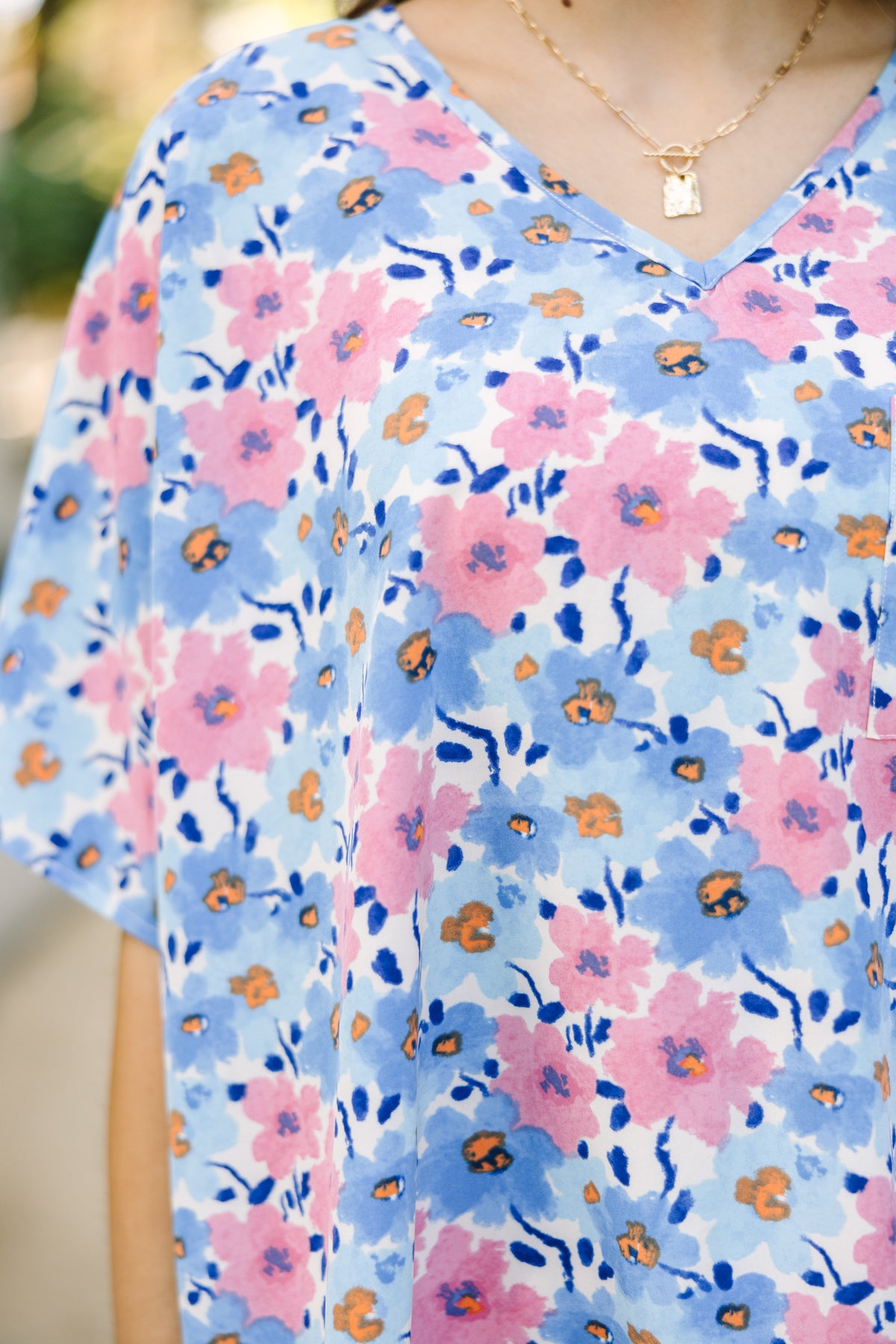 Couldn't Be Better Blue Floral Top – Shop the Mint