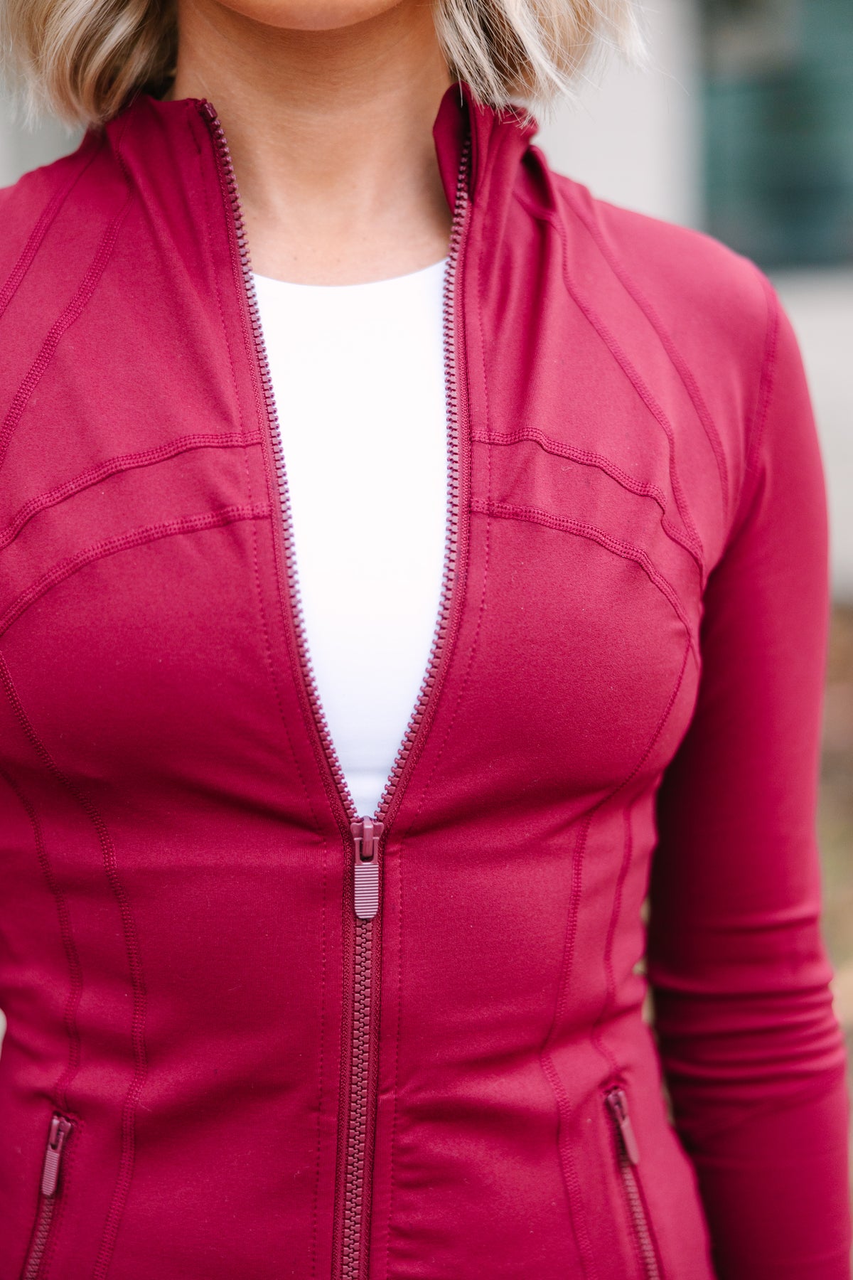 On Your Terms Burgundy Red Jacket – Shop the Mint