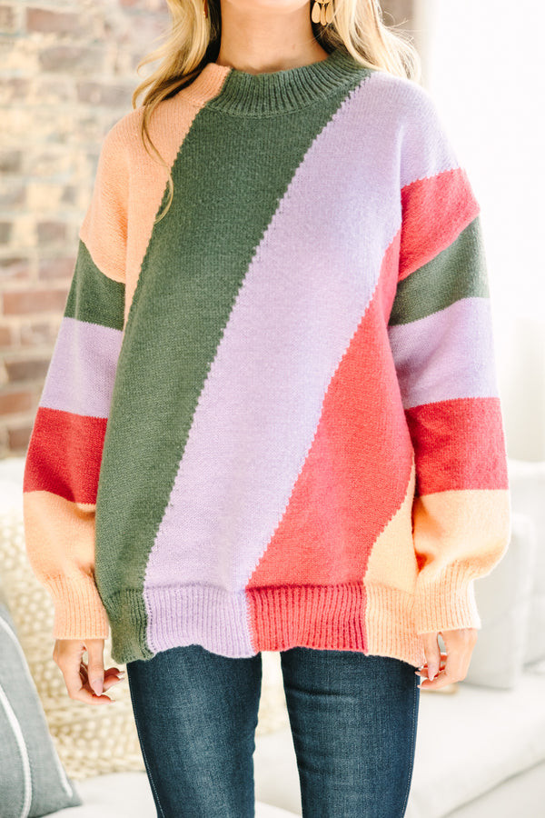 Can't Help But Love You Multi Colorblock Sweater – Shop the Mint