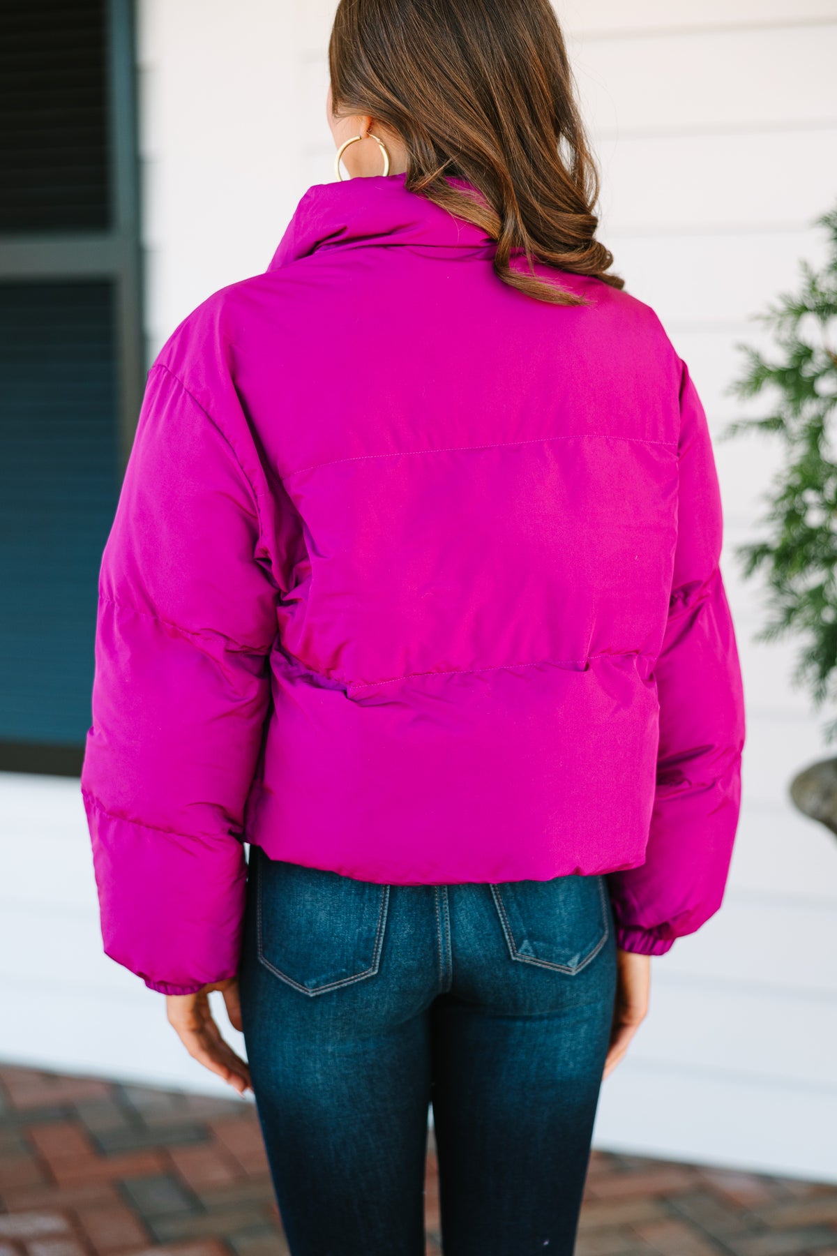 Be Bold Magenta Purple Puffer Jacket – Shop the Mint