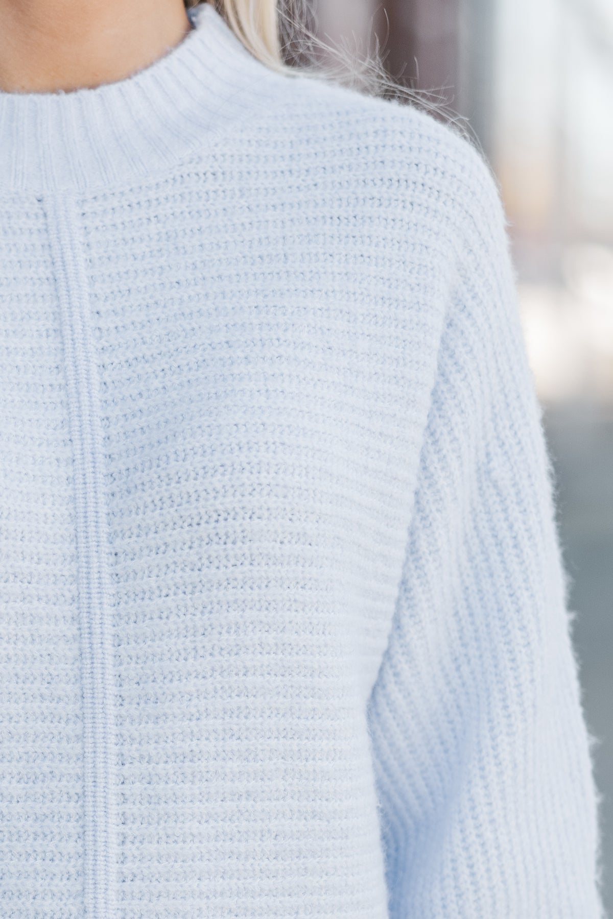 Easy Introductions Light Blue Sweater – Shop the Mint