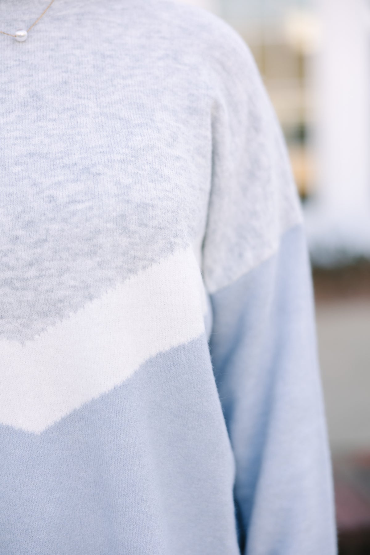 Finally Found You Gray & Blue Colorblock Sweater – Shop the Mint