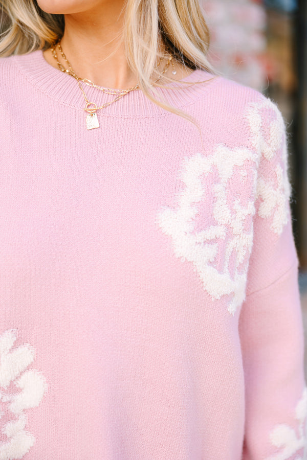 All This Love Pink Floral Sweater – Shop the Mint