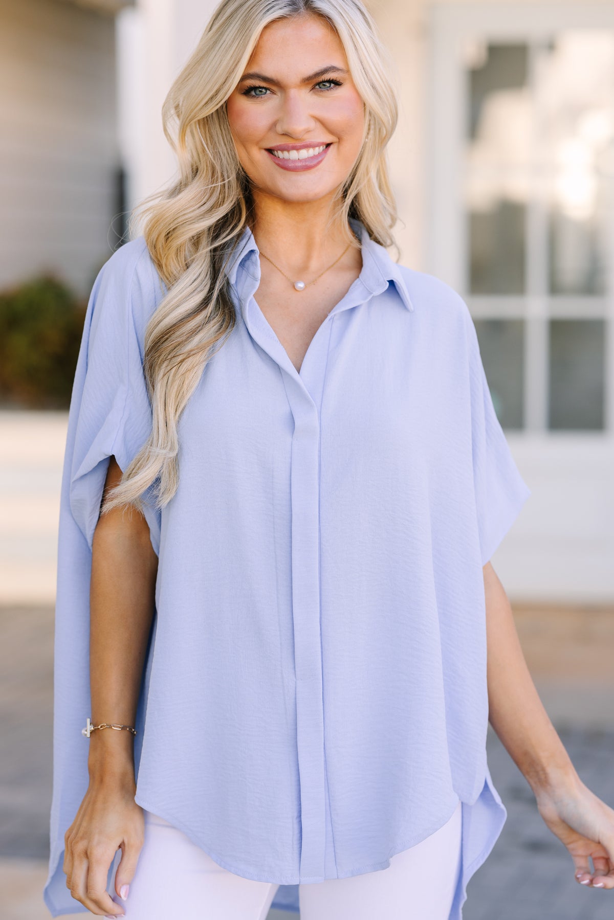 Think It Through Light Blue Top – Shop the Mint