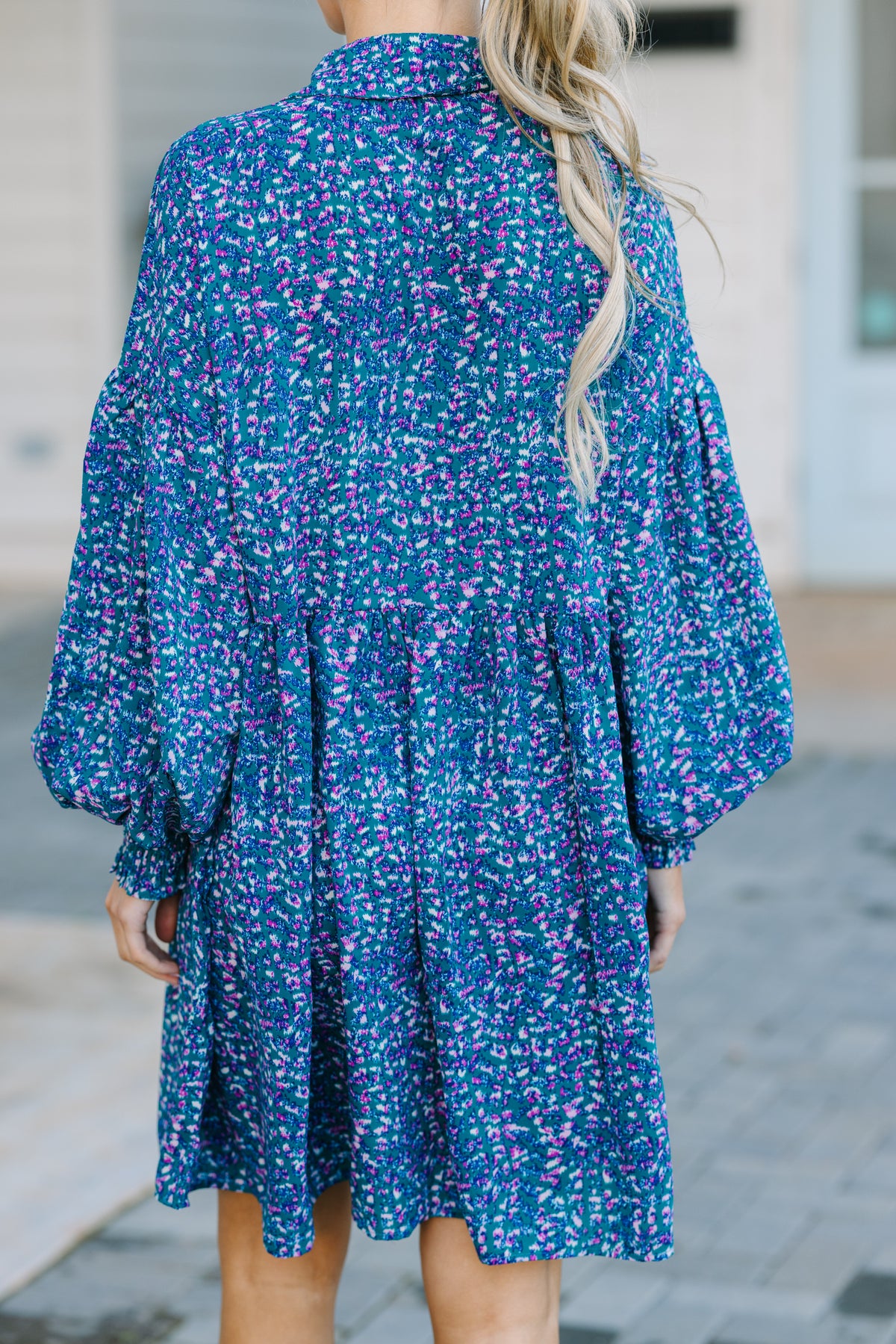 Find A Way Teal Blue Abstract Dress – Shop the Mint