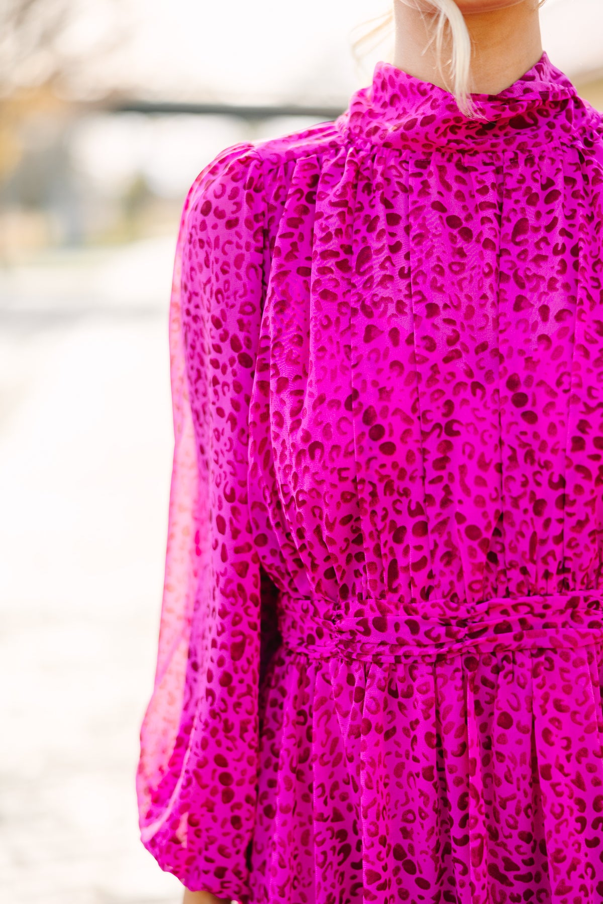 Now We See Magenta Pink Ditsy Leopard Dress – Shop the Mint