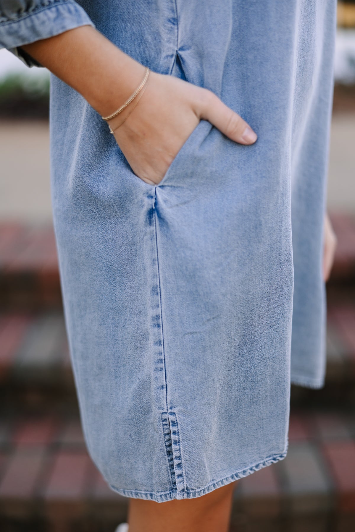 Be Your Own Person Denim Blue Shift Dress – Shop the Mint