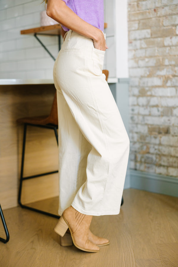 More To Love Ecru Cream Denim Pants – Shop the Mint
