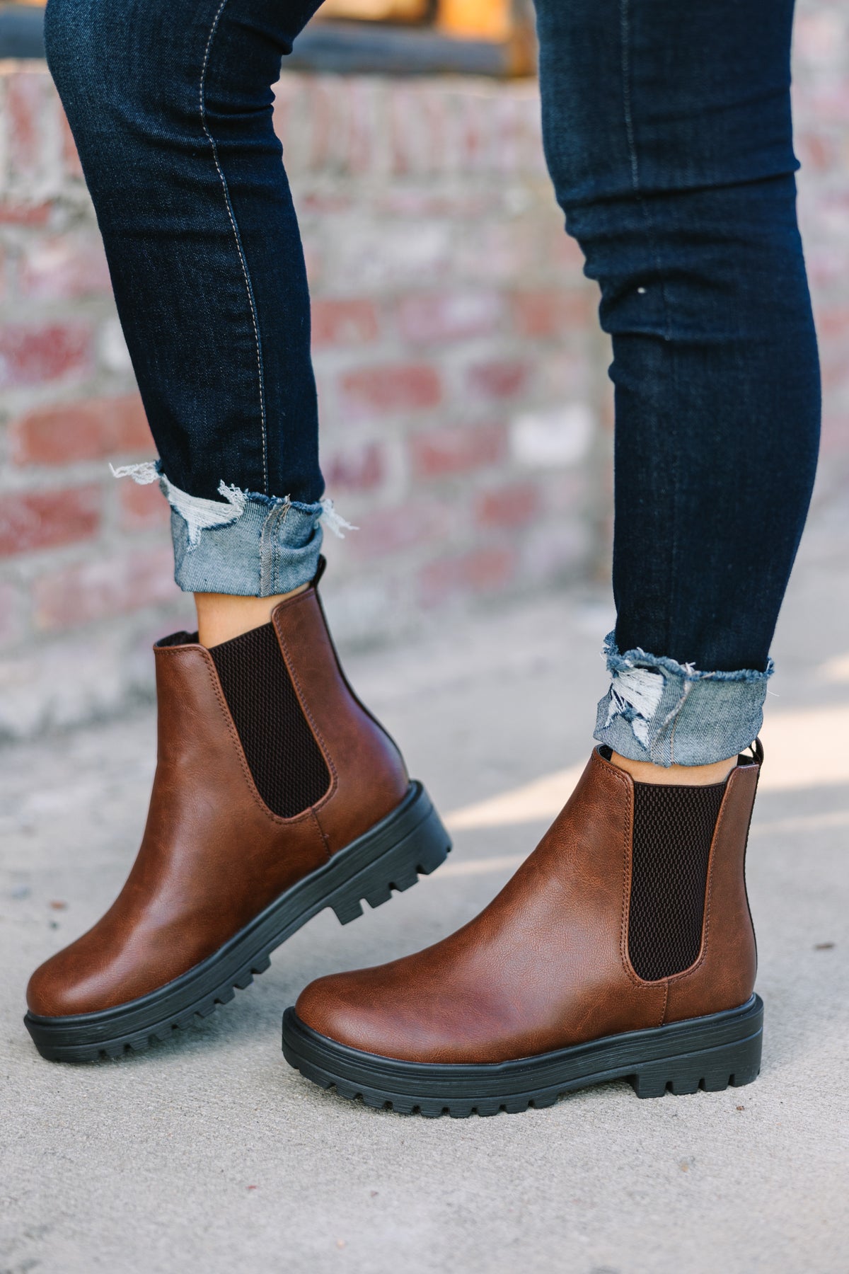 Remember You Well Cognac Booties – Shop the Mint