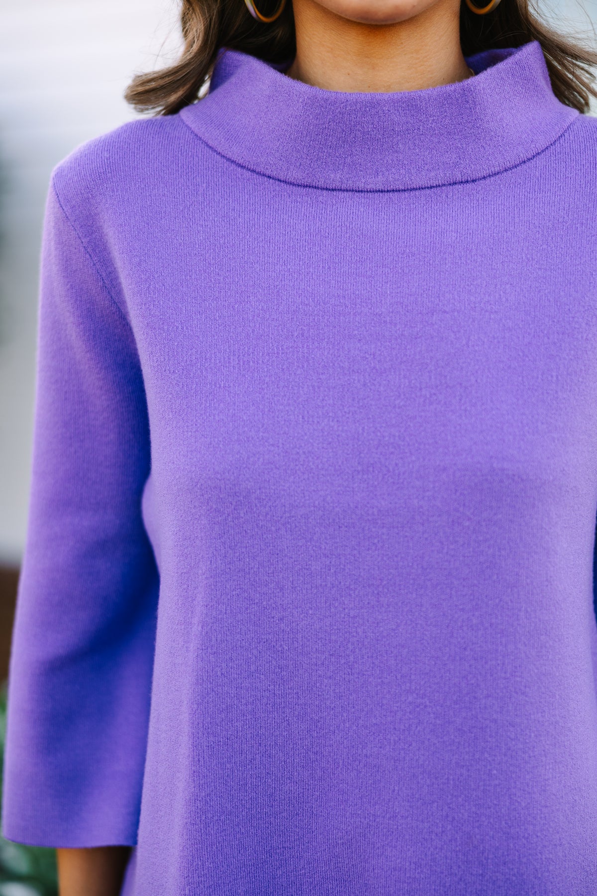Fate: Feeling Fine Royal Purple Mock Neck Sweater – Shop the Mint