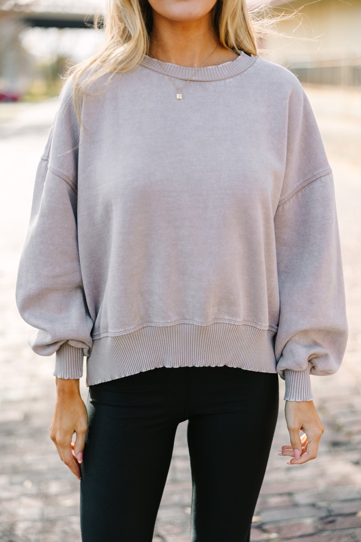 Have It All Ash Mocha Brown Acid Wash Pullover – Shop the Mint