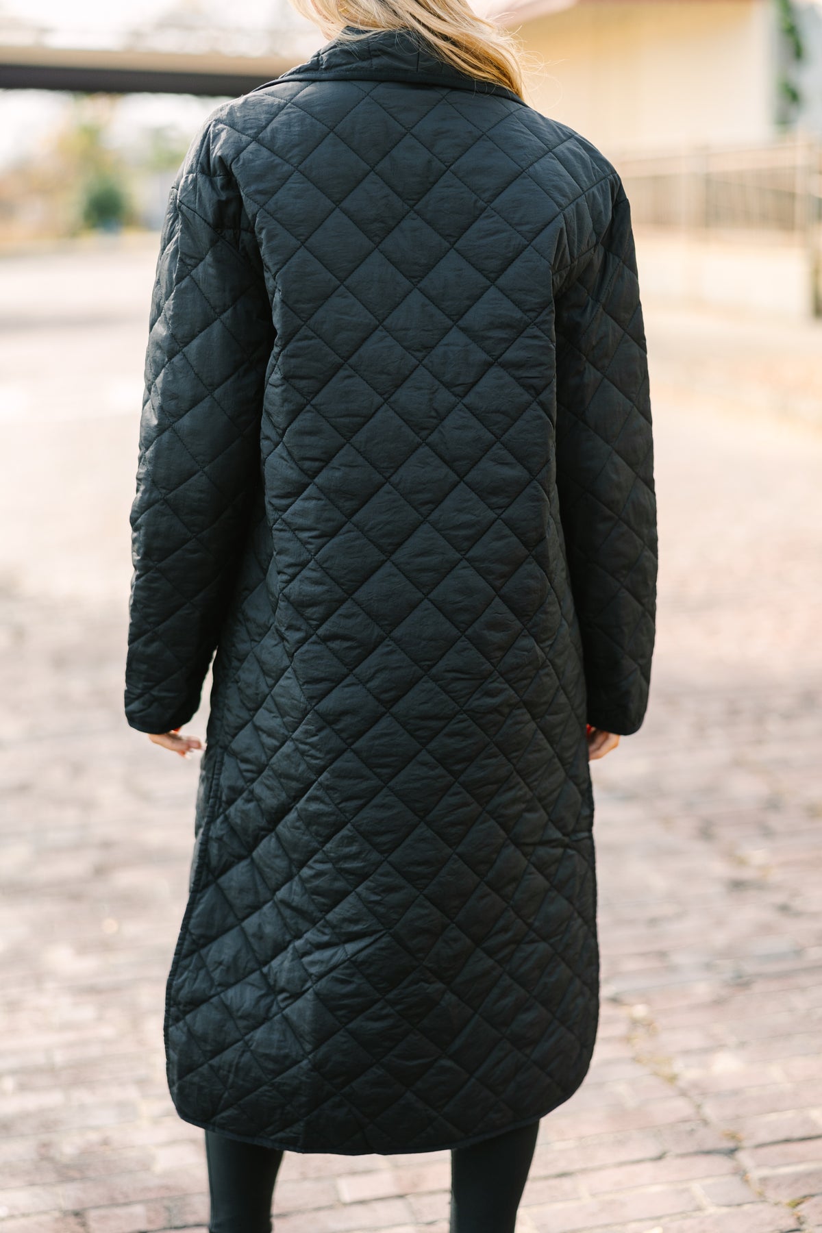 Don't Look Back Black Long Puffer Coat – Shop the Mint
