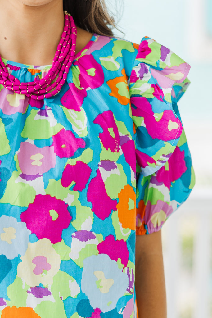 Living In A Dream Blue Floral Blouse – Shop the Mint