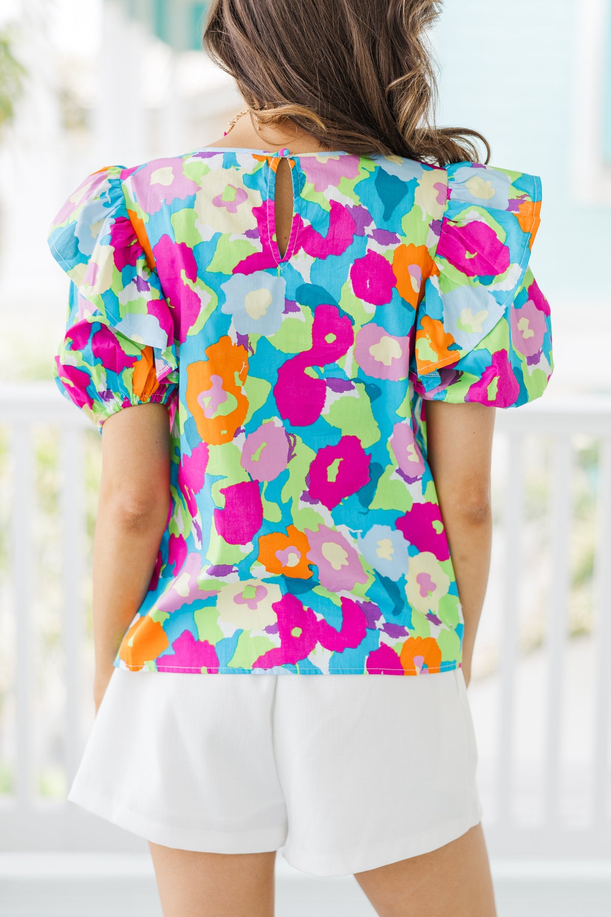 Living In A Dream Blue Floral Blouse – Shop the Mint