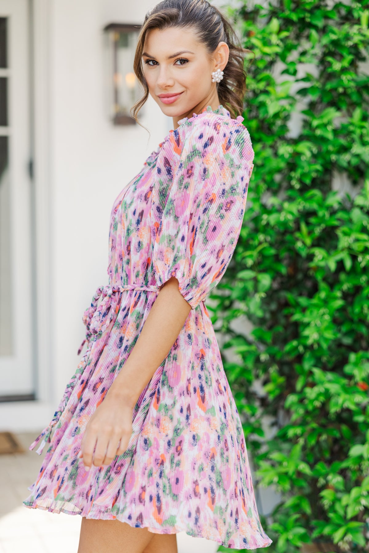 Silver Linings Pink Floral Dress – Shop the Mint
