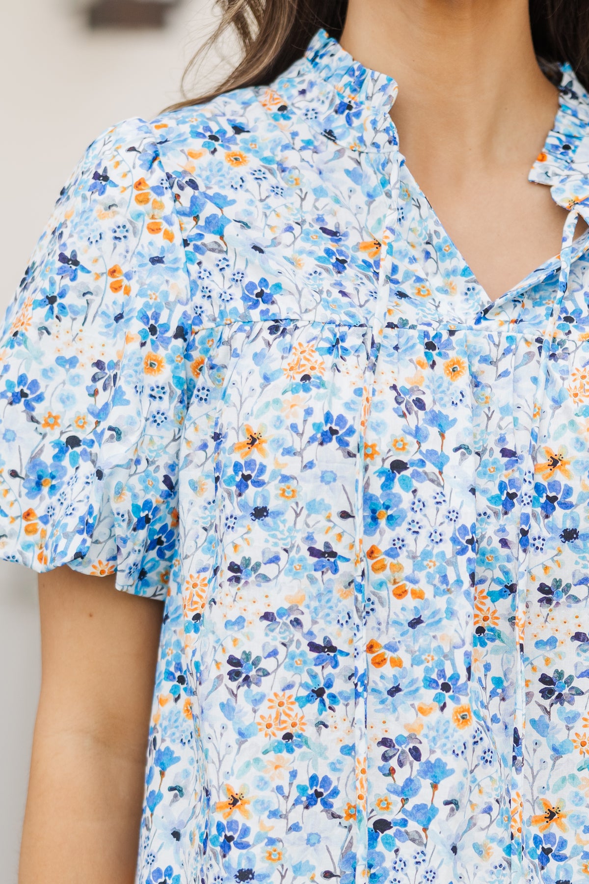 Remember You Well Blue Floral Blouse – Shop the Mint