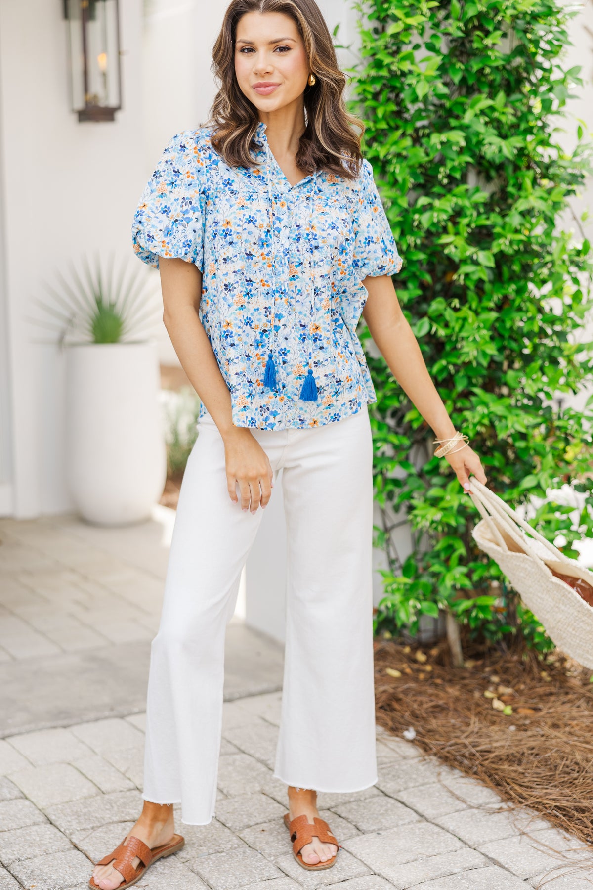 Remember You Well Blue Floral Blouse – Shop the Mint
