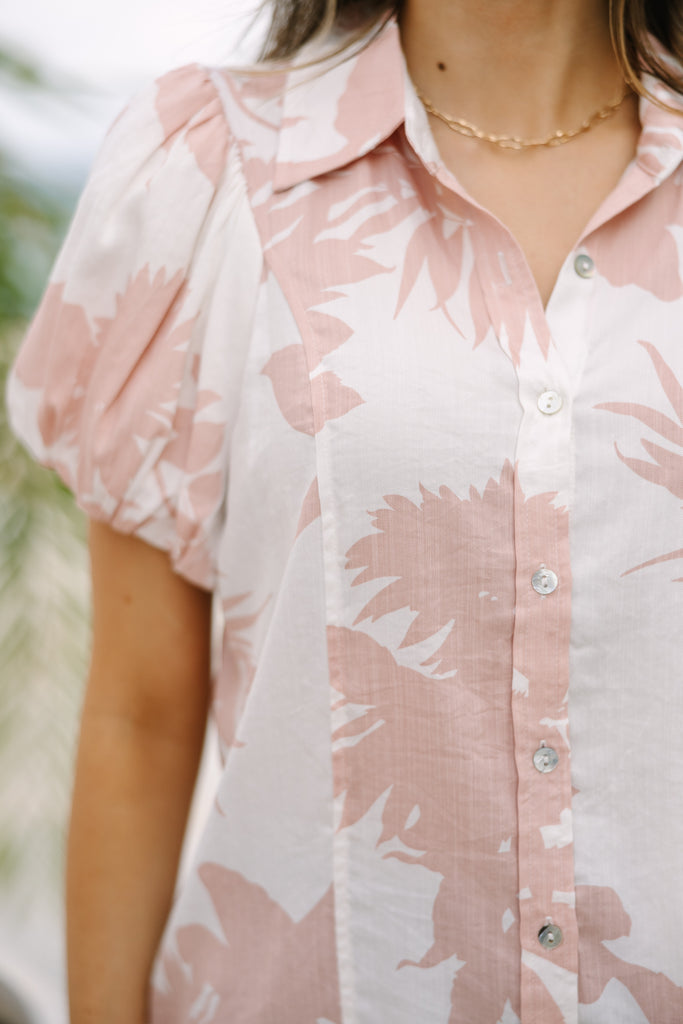 True Colors Blush Pink Floral Blouse – Shop the Mint