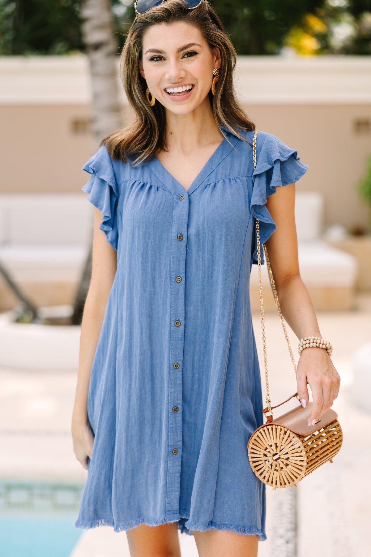 Easy Day Ahead Ocean Blue Dress – Shop the Mint