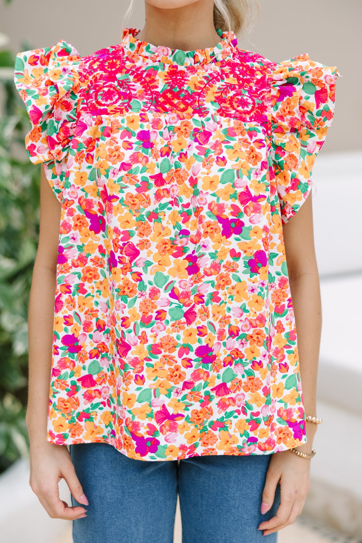 Ready For More Magenta Pink Floral Blouse – Shop the Mint
