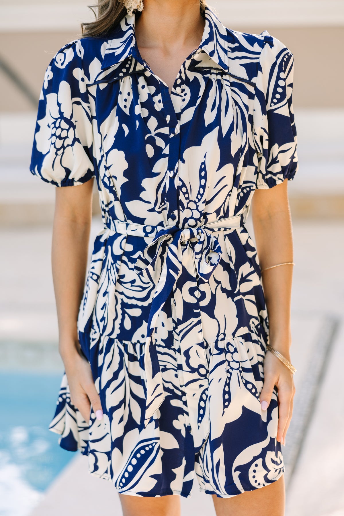 All Is Well Midnight Blue Abstract Dress – Shop the Mint