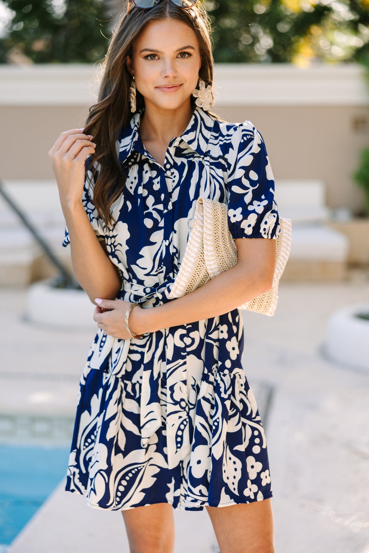 All Is Well Midnight Blue Abstract Dress – Shop the Mint