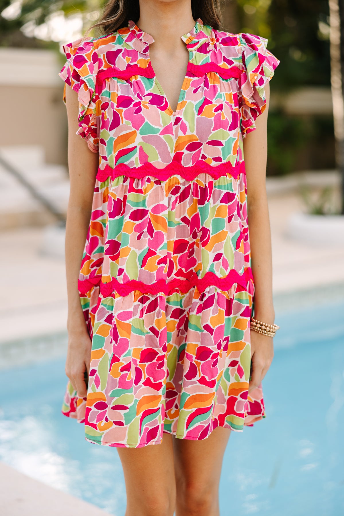 It's All For Fun Rose Pink Abstract Dress – Shop the Mint