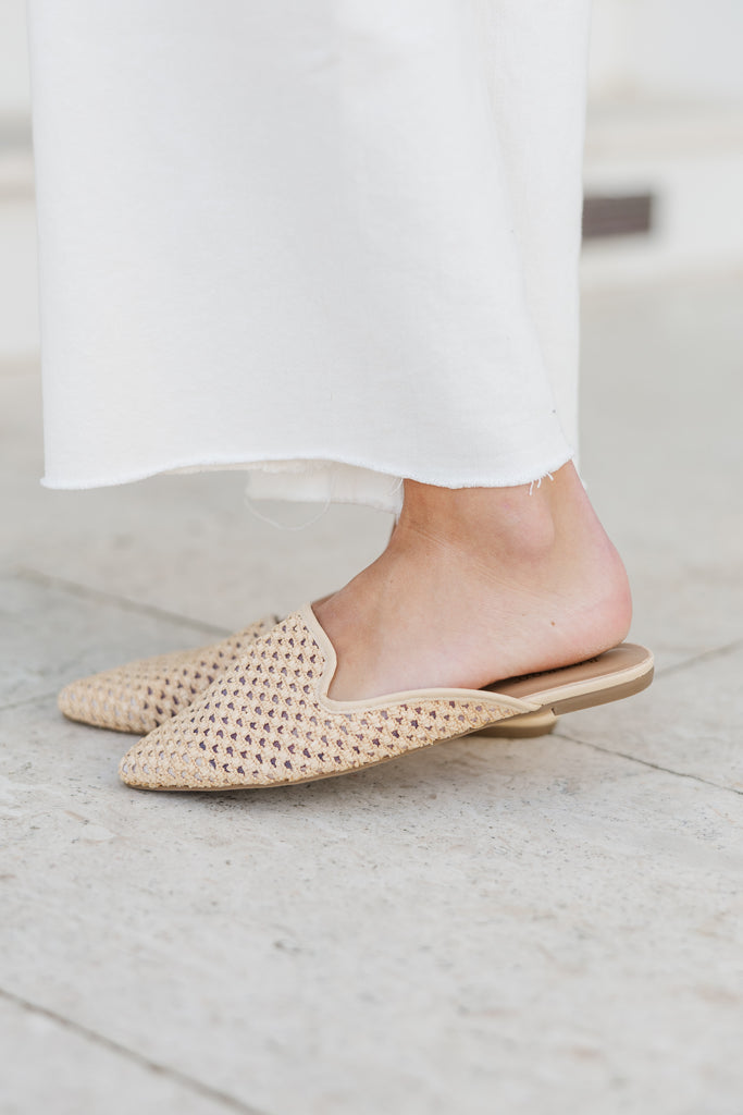 Feel The Love Natural Raffia Flats – Shop the Mint