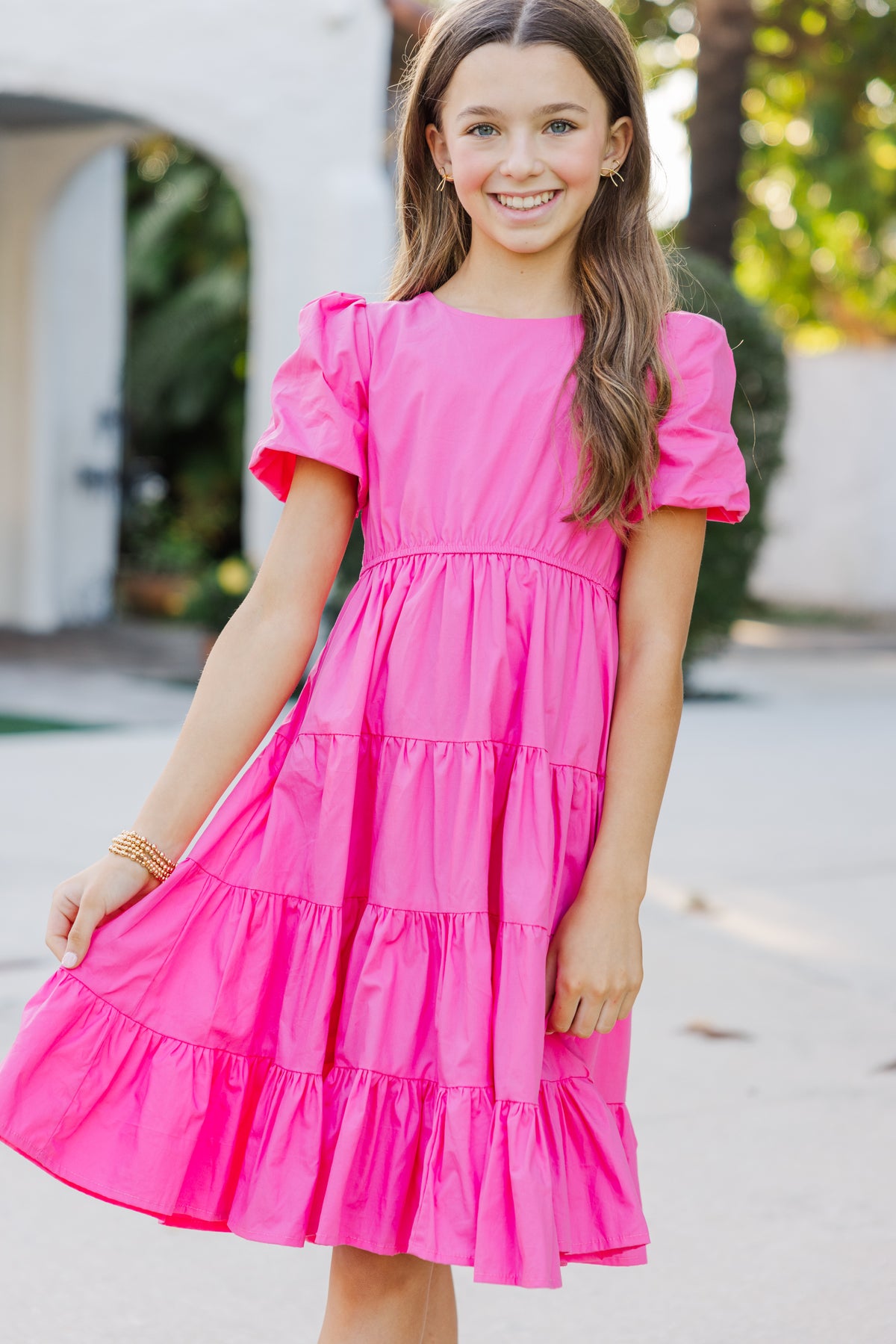 Girls: All True Pink Tiered Dress – Shop the Mint