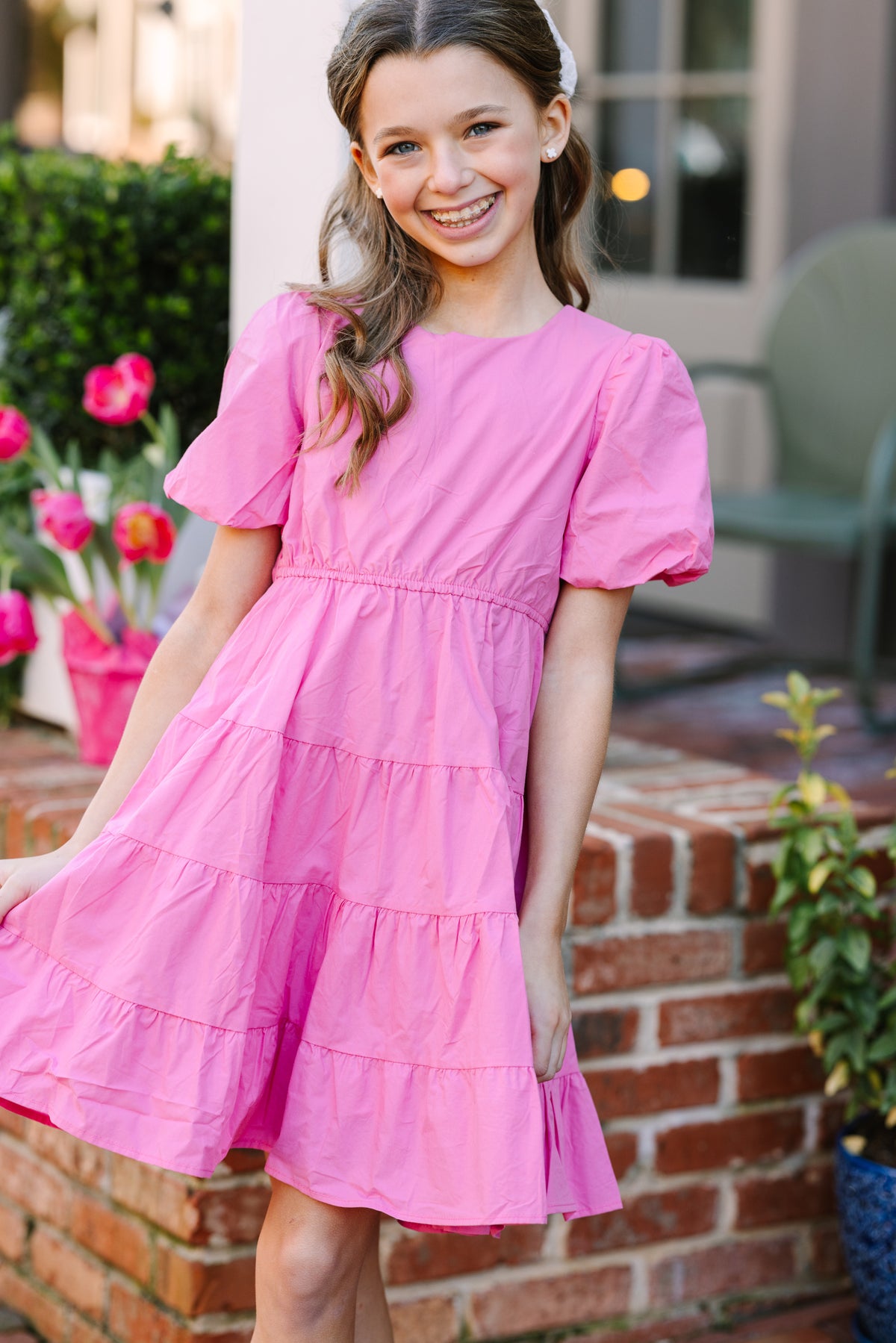 Girls: All True Pink Tiered Dress – Shop the Mint