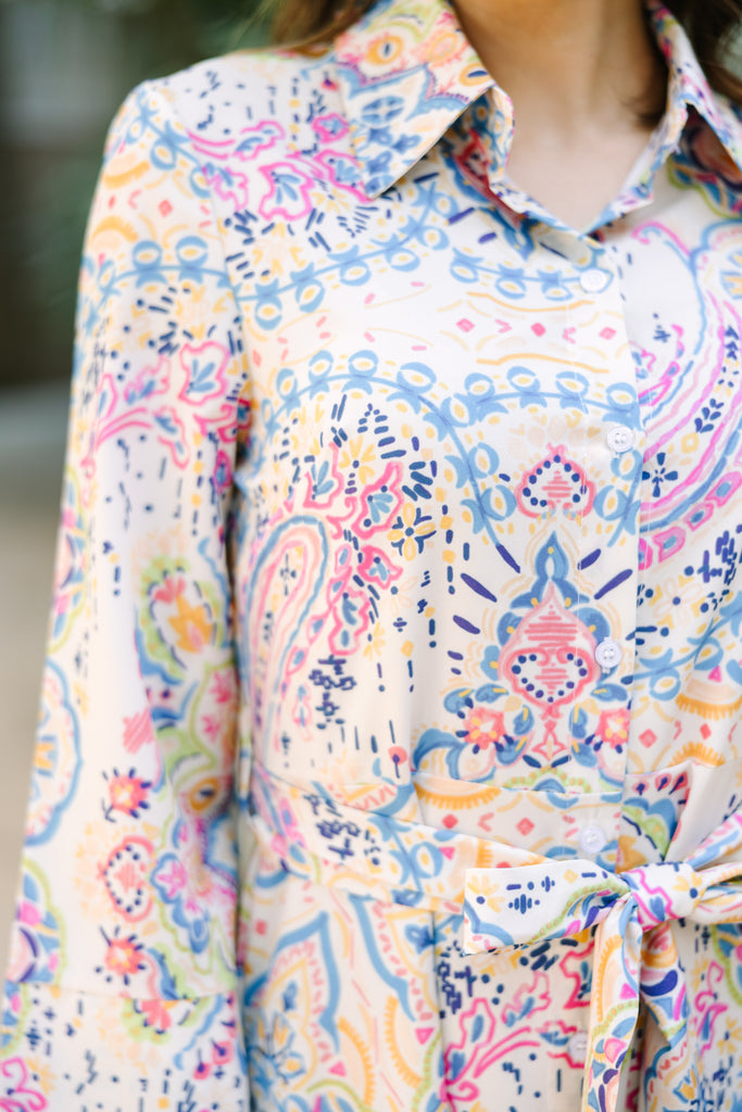 Make Me Feel Joy Multi Color Paisley Midi Dress – Shop the Mint