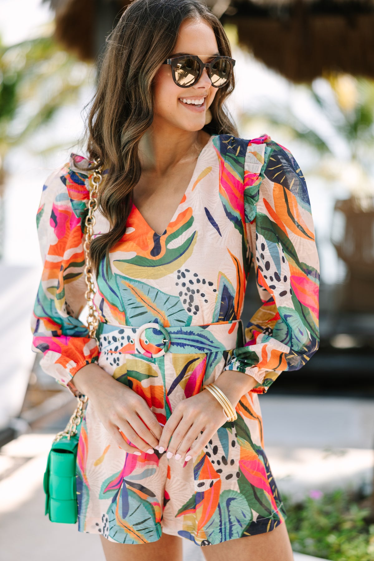 Got What You Need Multi-Colored Tropical Romper – Shop the Mint