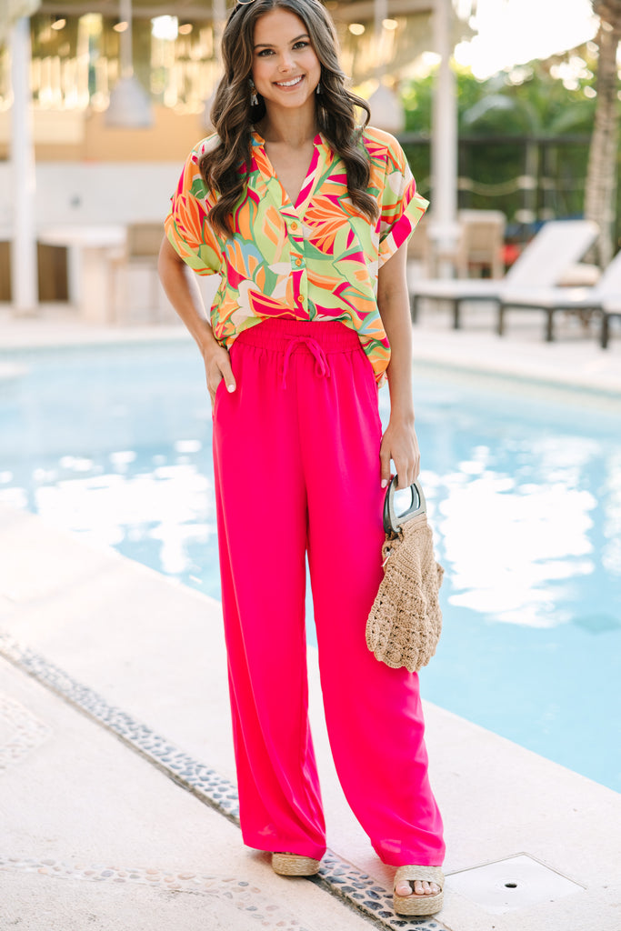 Best In Bold Green Abstract Blouse – Shop the Mint