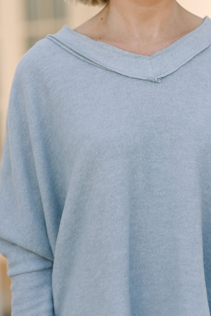 Find Yourself Heather Gray Brushed Knit Top – Shop the Mint