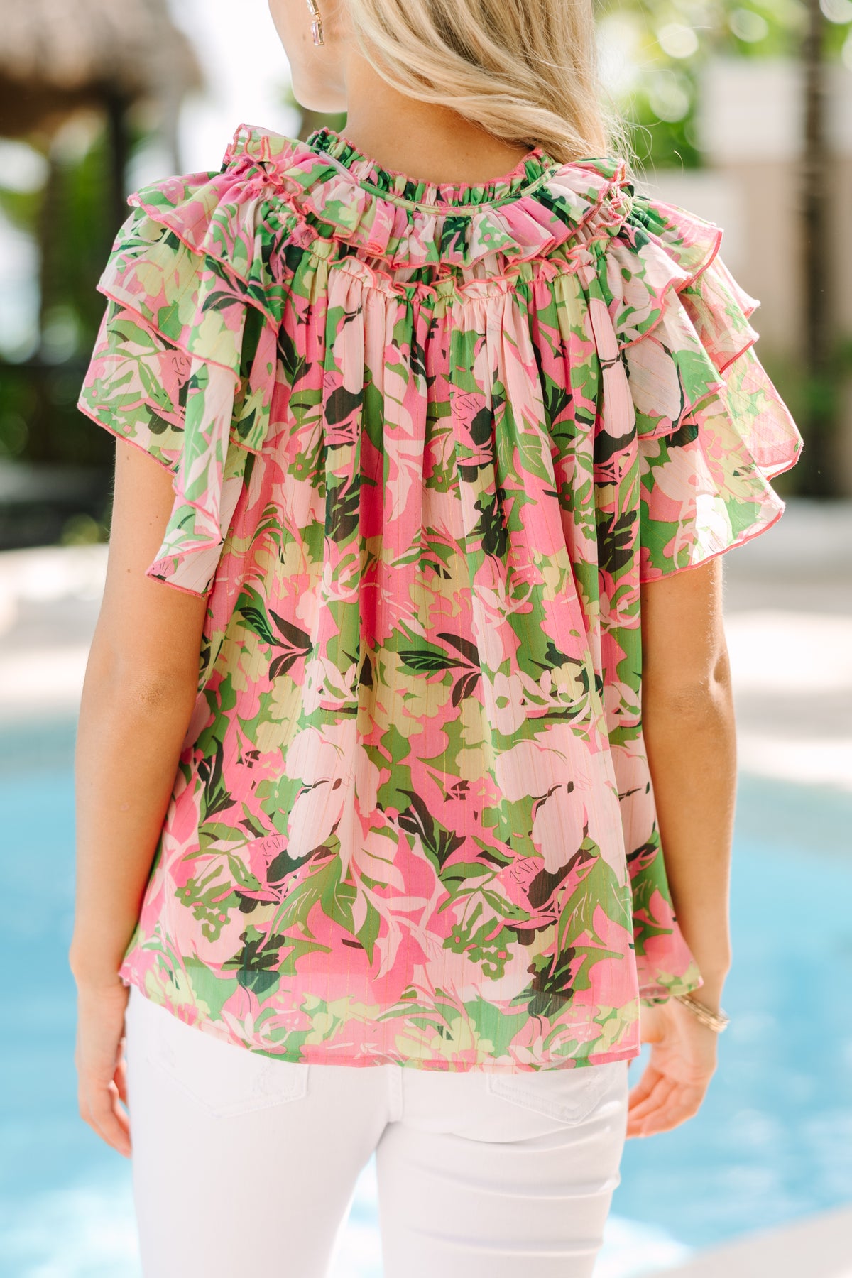 Be There Floral Pink Floral Blouse – Shop the Mint