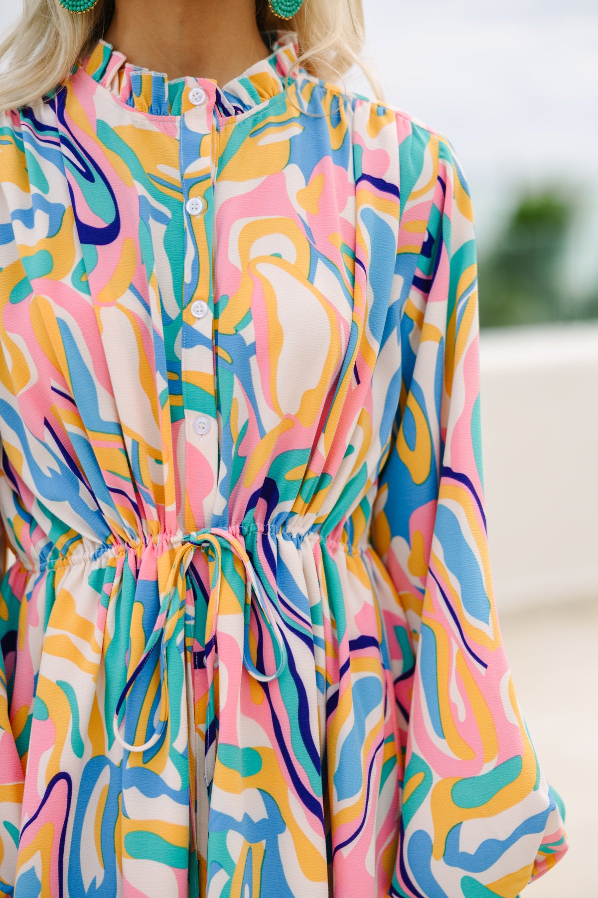 Beautifully You Pink Abstract Dress – Shop the Mint