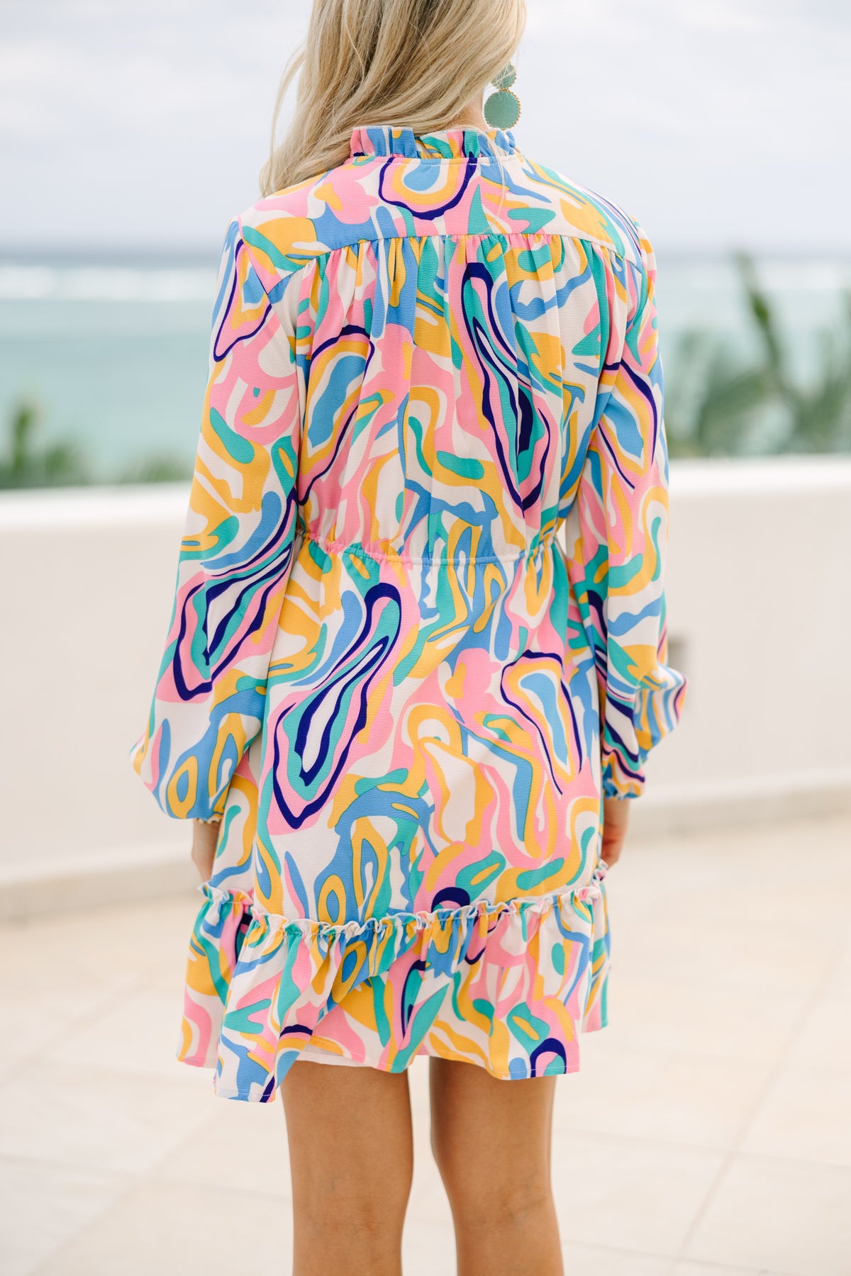 Beautifully You Pink Abstract Dress – Shop the Mint