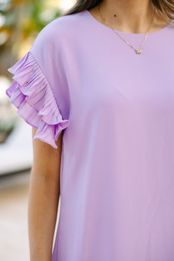 What A Vision Lavender Purple Ruffled Dress – Shop the Mint
