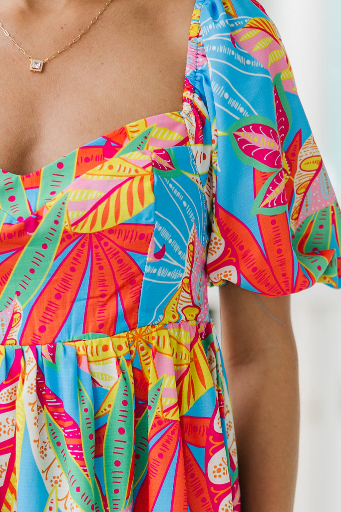 Let Love In Blue Abstract Dress – Shop the Mint